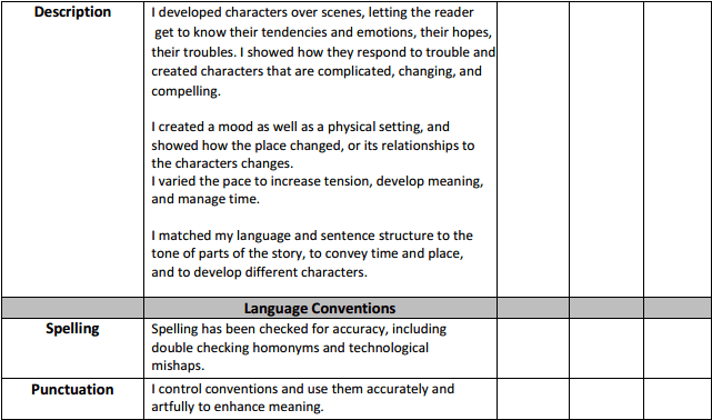 Narrative Writing – Ms. Conti's Literature Lab