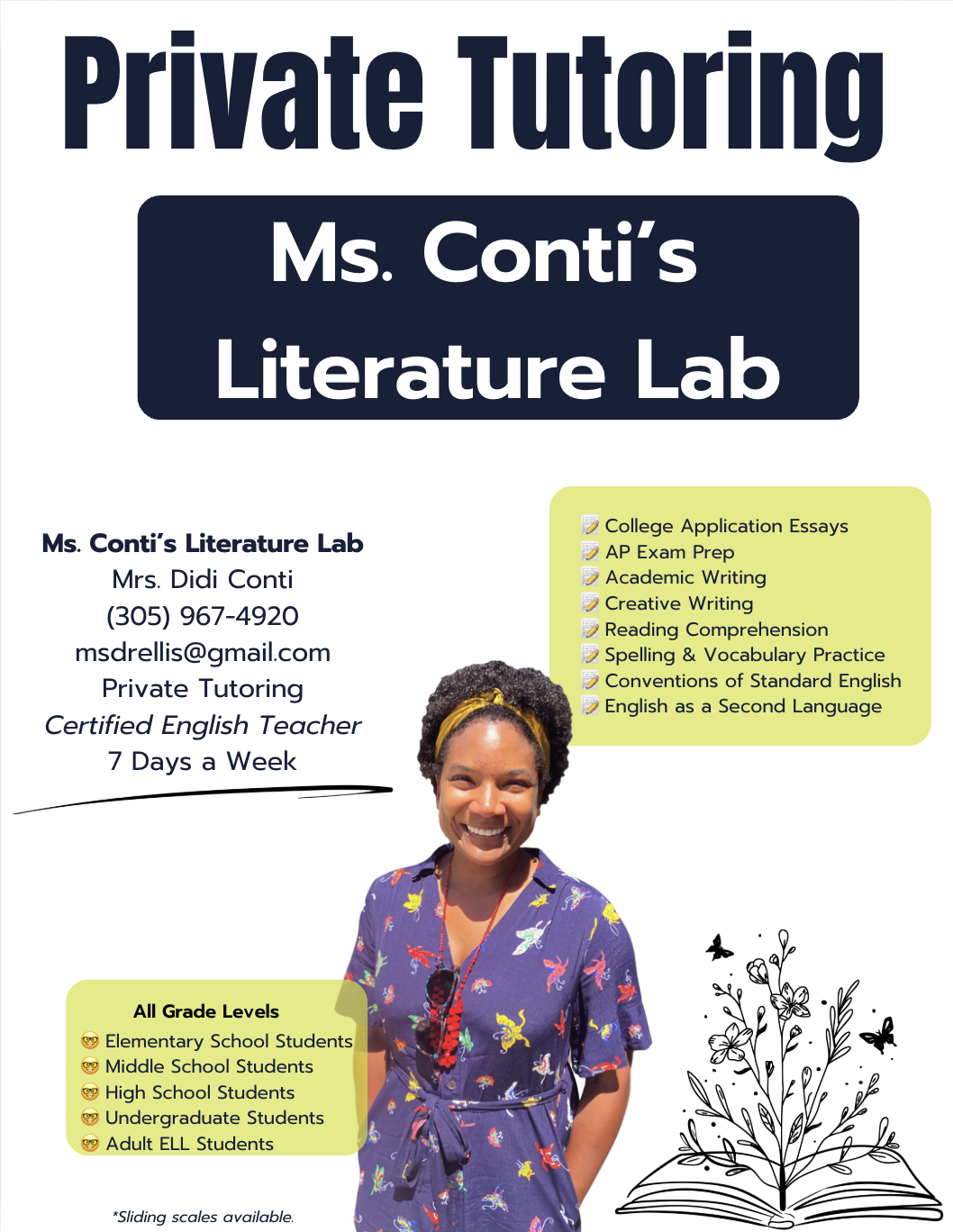 Tutoring – Ms. Conti's Literature Lab